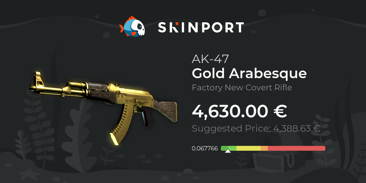 AK-47 | Gold Arabesque (Factory New) - CS2 - Skinport