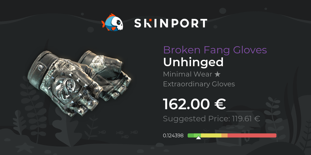 Broken Fang Gloves | Unhinged (Minimal Wear) - Counter-Strike 2 - Skinport