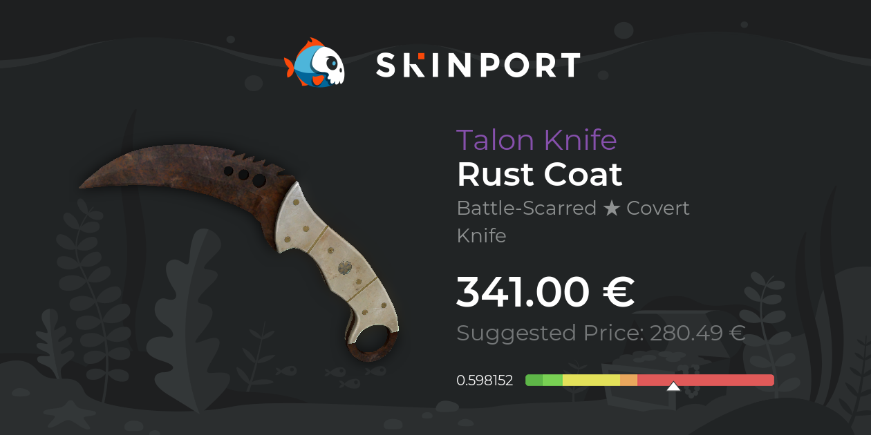 Talon Knife | Rust Coat (Battle-Scarred) - CS2 - Skinport