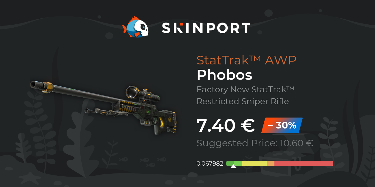 StatTrak™ AWP | Phobos (Factory New) - Counter-Strike 2 - Skinport