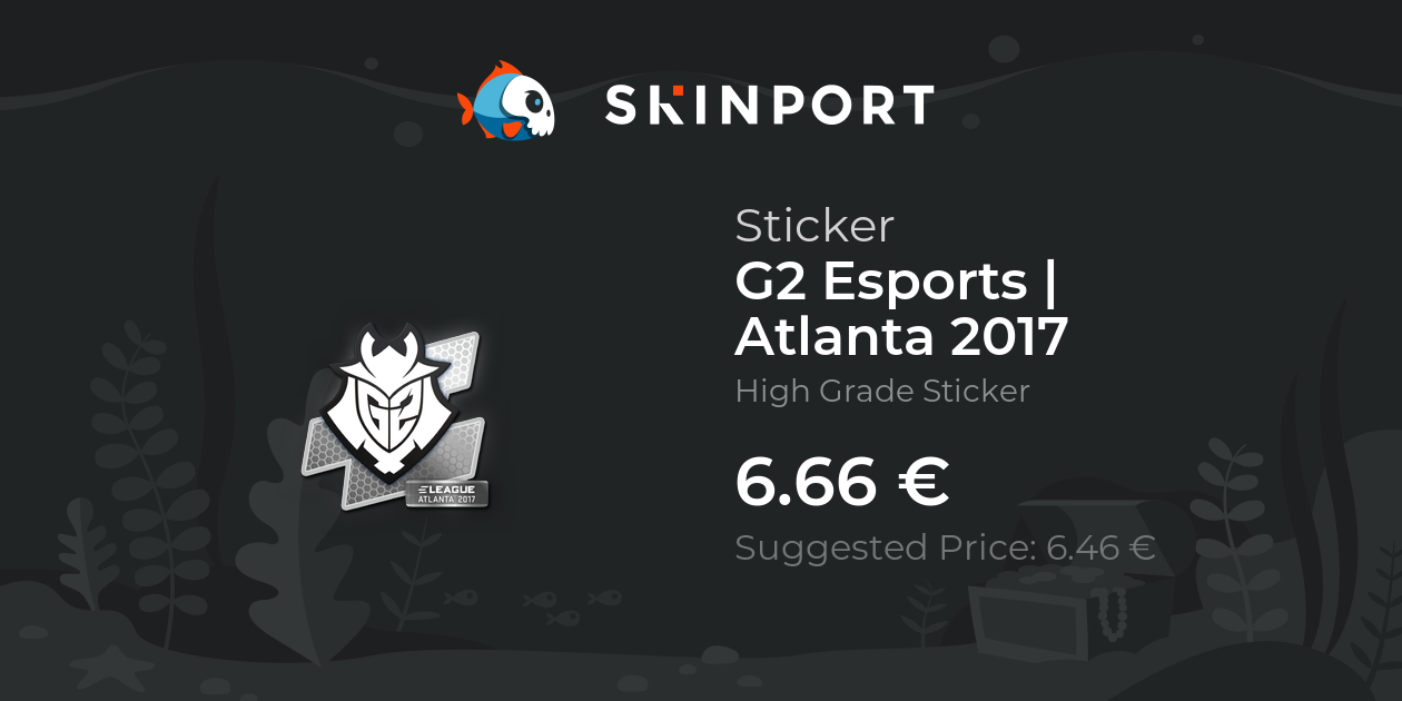 Sticker | G2 Esports | Atlanta 2017 - Counter-Strike 2 - Skinport