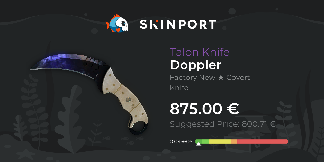 Talon Knife | Doppler (Factory New) - Counter-Strike 2 - Skinport