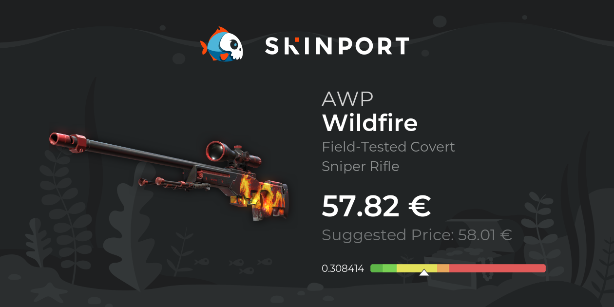AWP | Wildfire (Field-Tested) - Counter-Strike 2 - Skinport