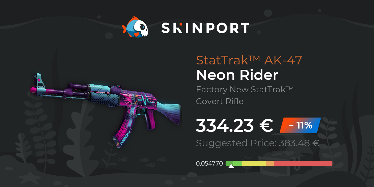 StatTrak™ AK-47 | Neon Rider (Factory New) - Counter-Strike 2 - Skinport