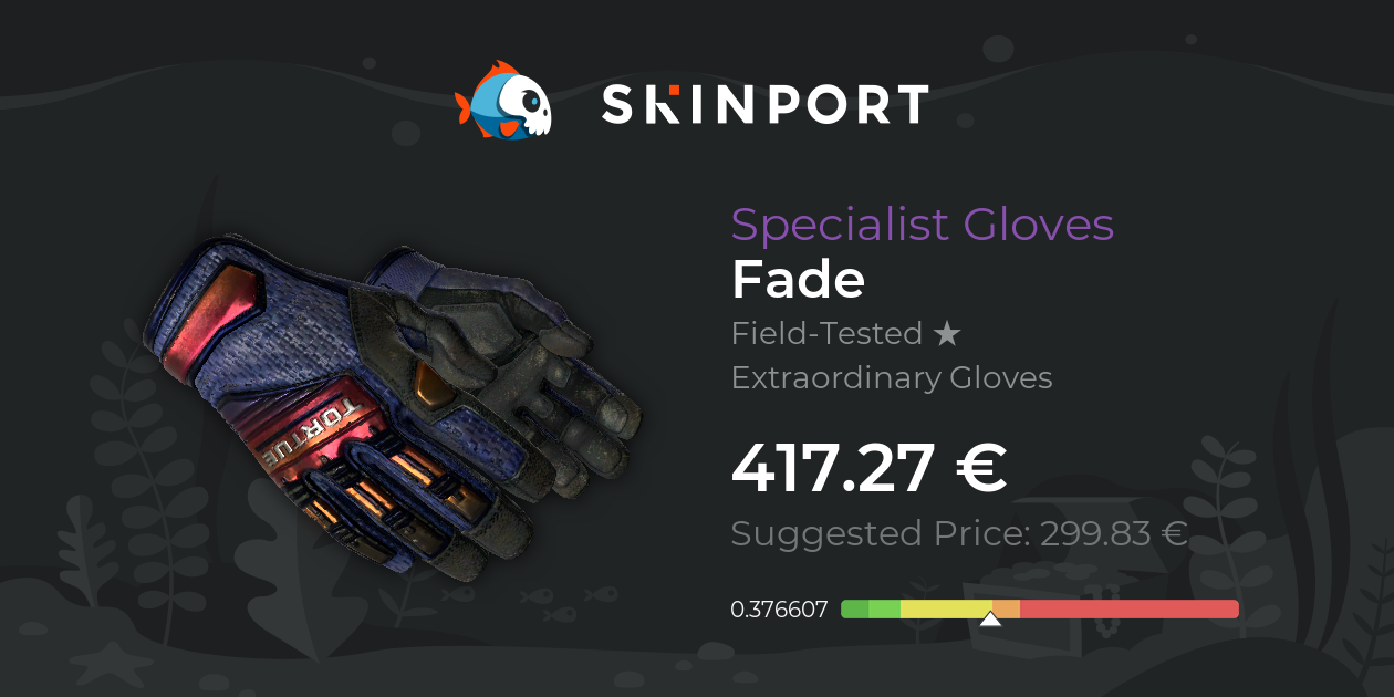 Specialist Gloves | Fade (Field-Tested) - CS2 - Skinport