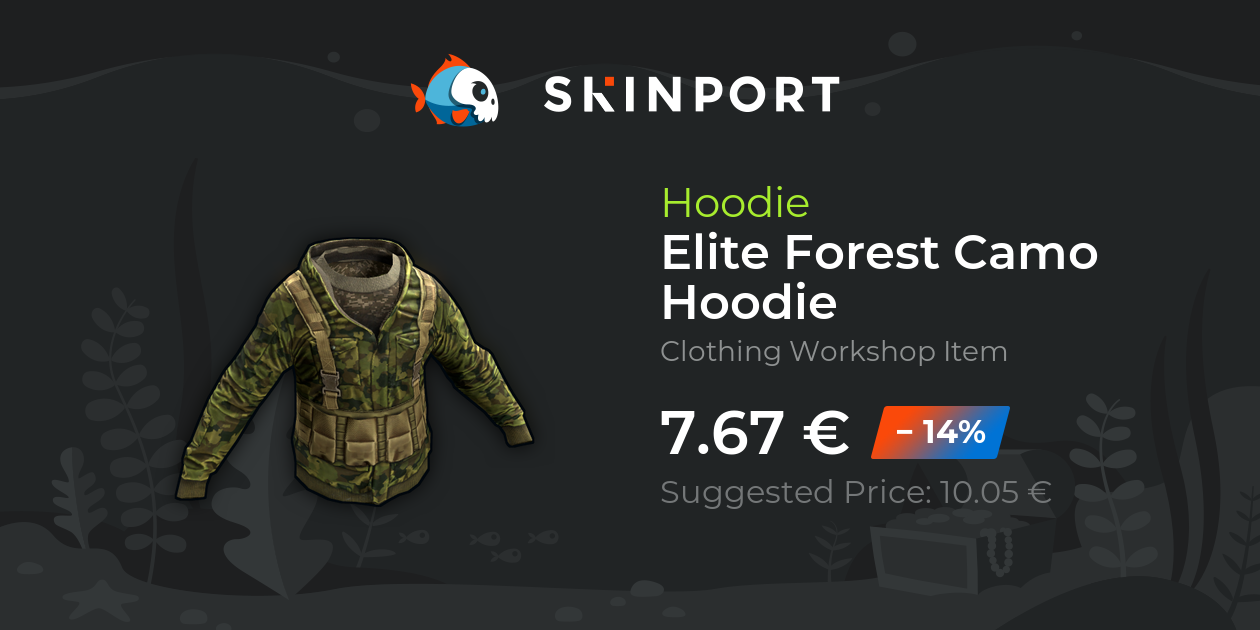 Elite Forest Camo Hoodie - Rust - Skinport