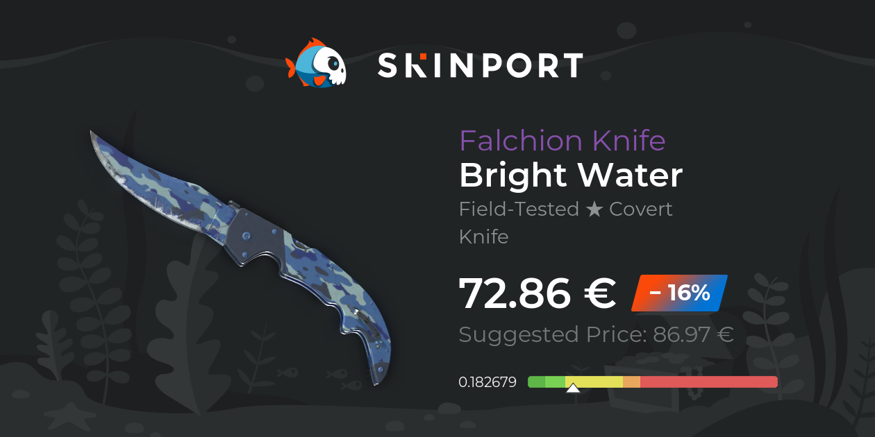 Falchion Knife | Bright Water (Field-Tested) - Counter-Strike 2 - Skinport