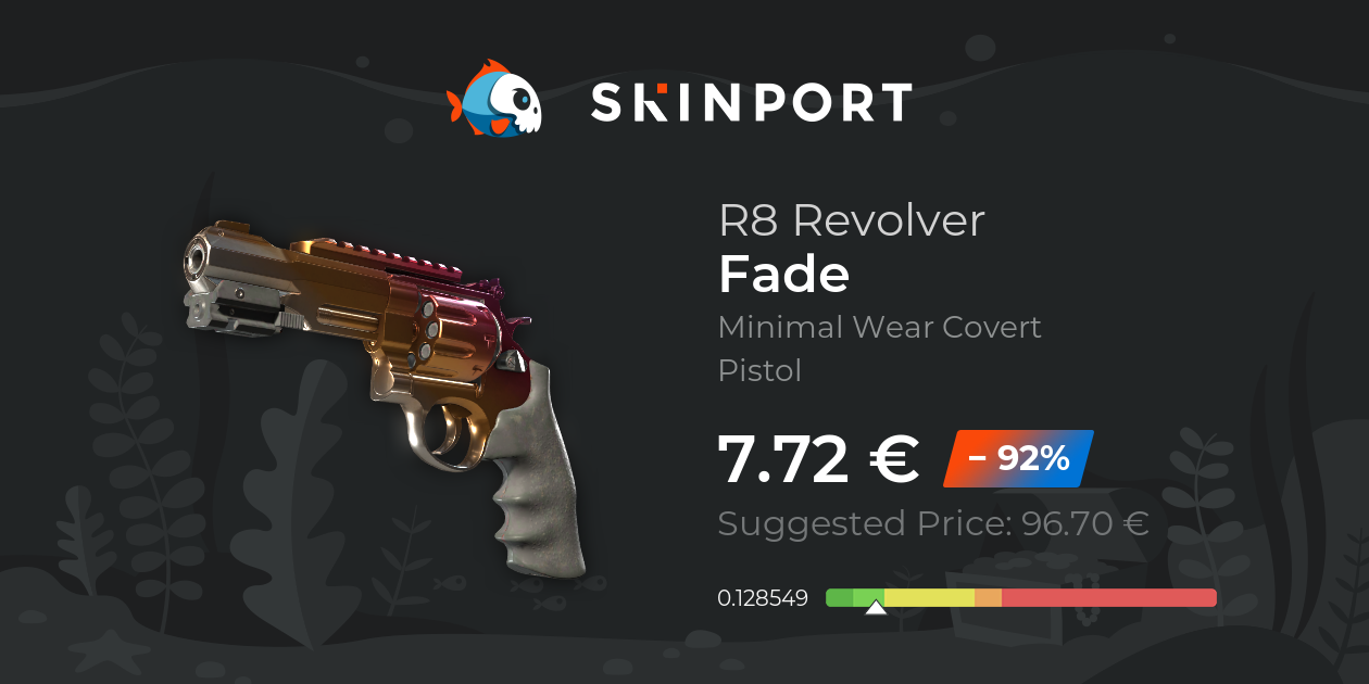 R8 Revolver | Fade (Minimal Wear) - Counter-Strike 2 - Skinport