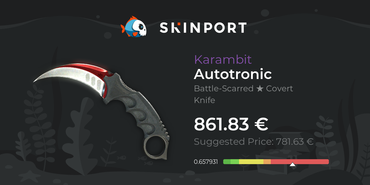 Karambit | Autotronic (Battle-Scarred) - Counter-Strike 2 - Skinport