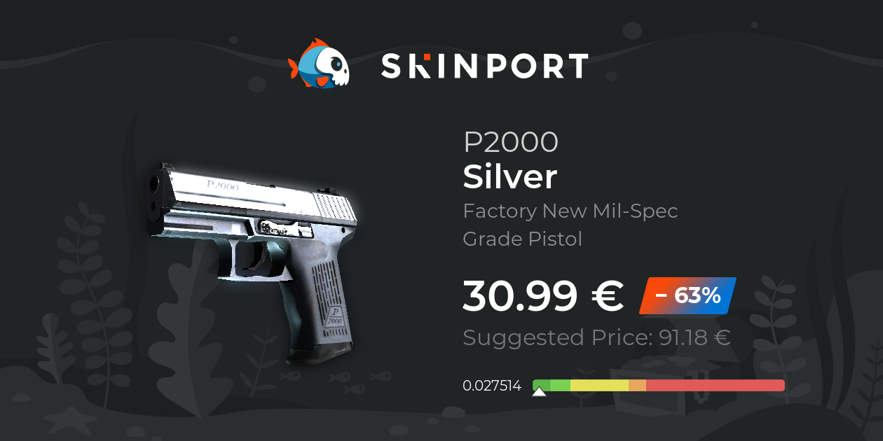 P2000 | Silver (Factory New) - Counter-Strike 2 - Skinport