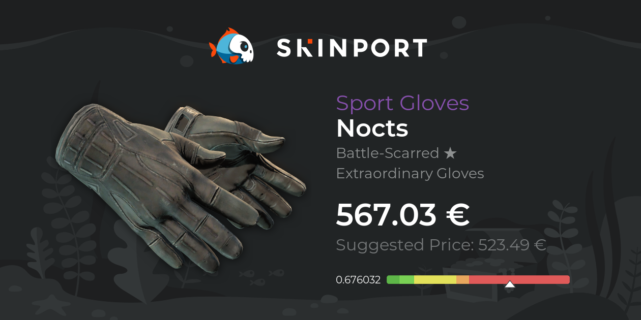 Sport Gloves | Nocts (Battle-Scarred) - Counter-Strike 2 - Skinport