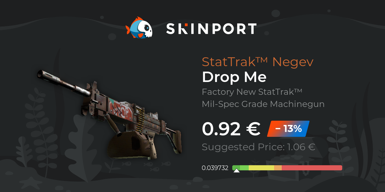 StatTrak™ Negev | Drop Me (Factory New) - Counter-Strike 2 - Skinport