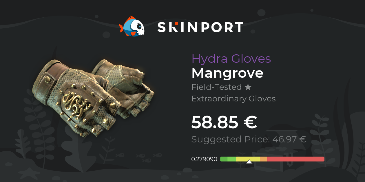 Hydra Gloves | Mangrove (Field-Tested) - Counter-Strike 2 - Skinport