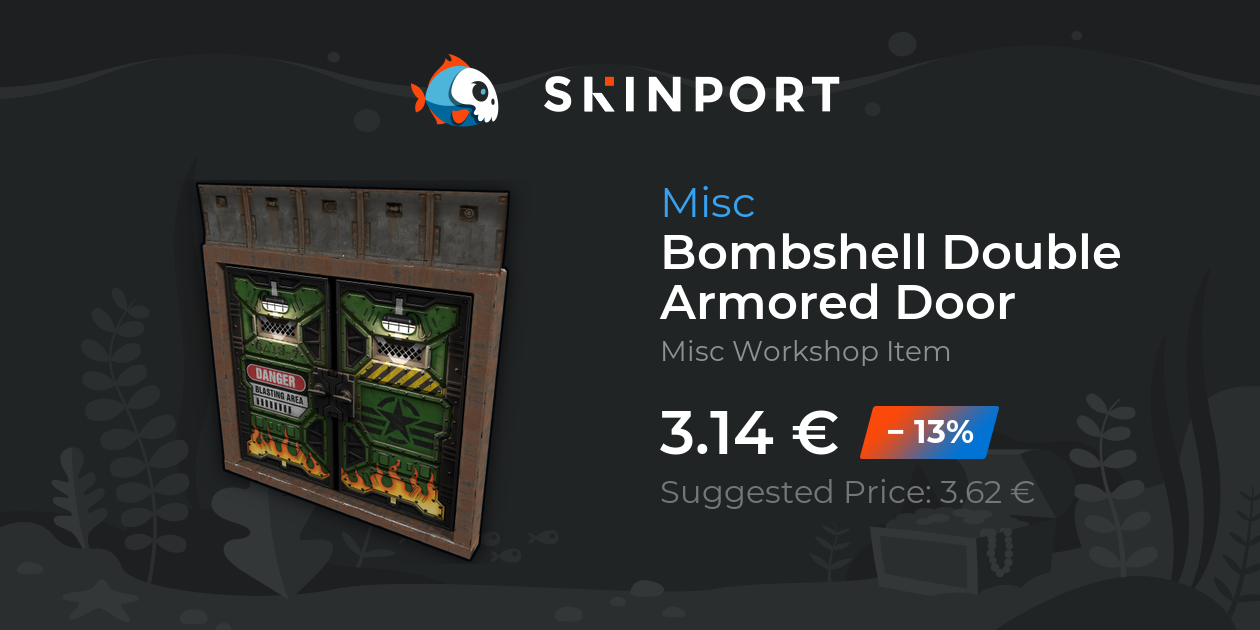 Bombshell Double Armored Door - Rust - Skinport