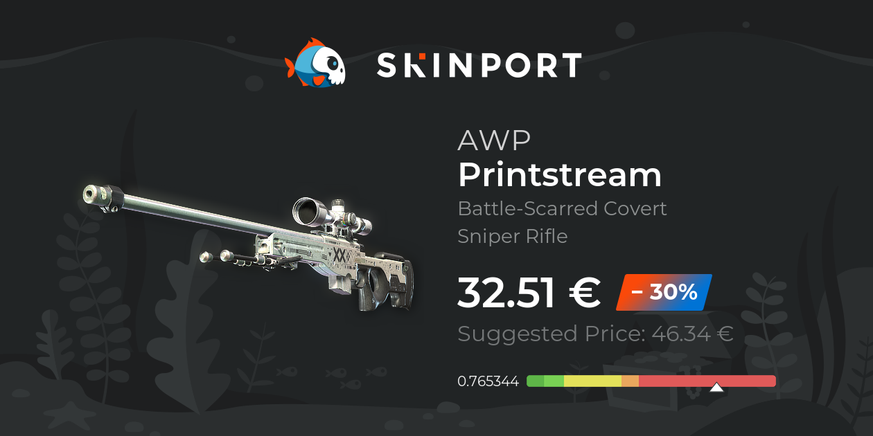 AWP | Printstream (Battle-Scarred) - Counter-Strike 2 - Skinport
