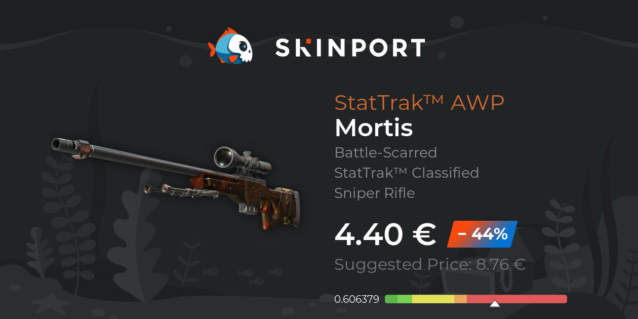 StatTrak™ AWP | Mortis (Battle-Scarred) - Counter-Strike 2 - Skinport