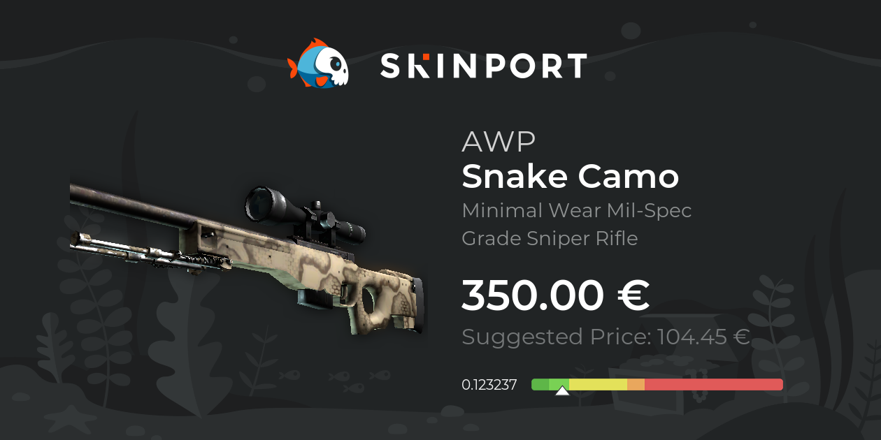 AWP | Snake Camo (Minimal Wear) - CS2 - Skinport