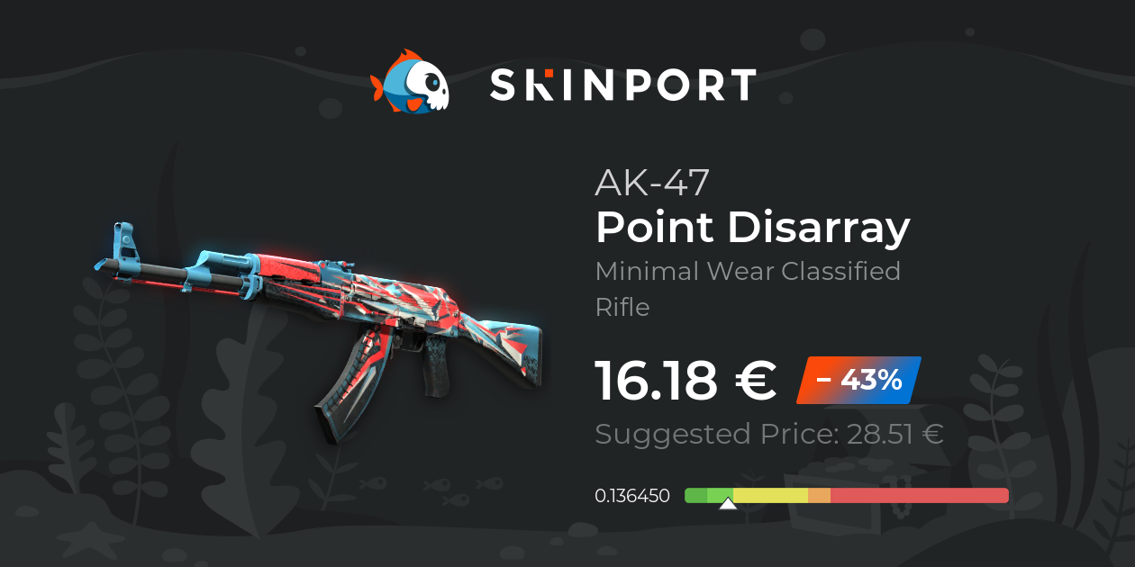 AK-47 | Point Disarray (Minimal Wear) - Counter-Strike 2 - Skinport