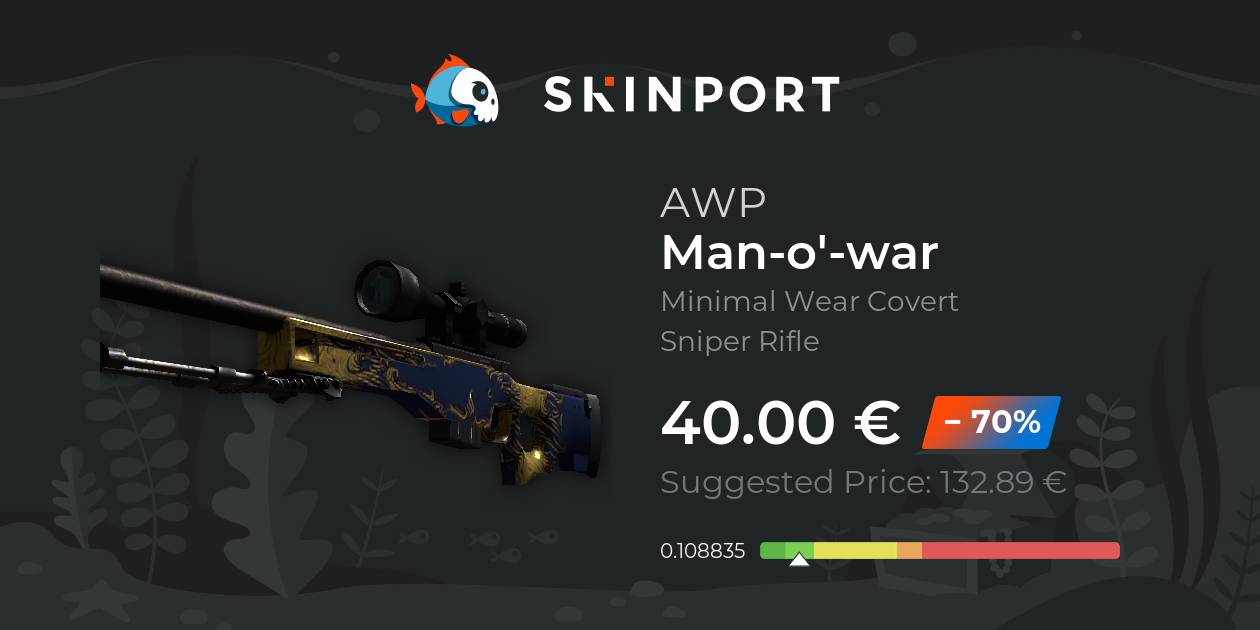 AWP | Man-o'-war (Minimal Wear) - Counter-Strike 2 - Skinport