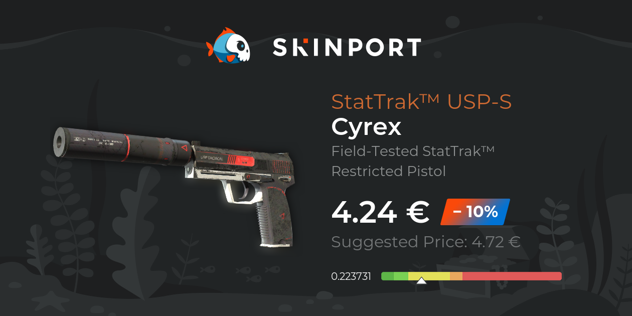 StatTrak™ USP-S | Cyrex (Field-Tested) - Counter-Strike 2 - Skinport
