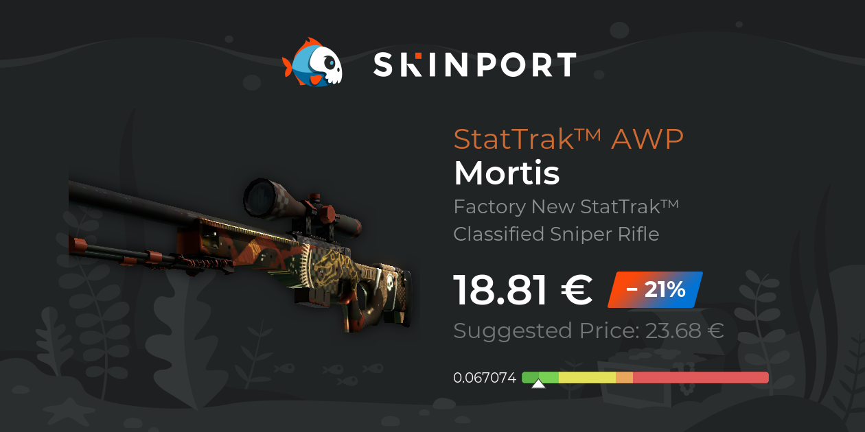 AWP (StatTrak™) | Mortis (Fabrikneu) - Counter-Strike 2 - Skinport