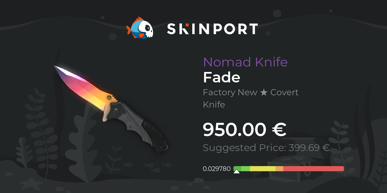 Nomad Knife | Fade (Factory New) - CS2 - Skinport