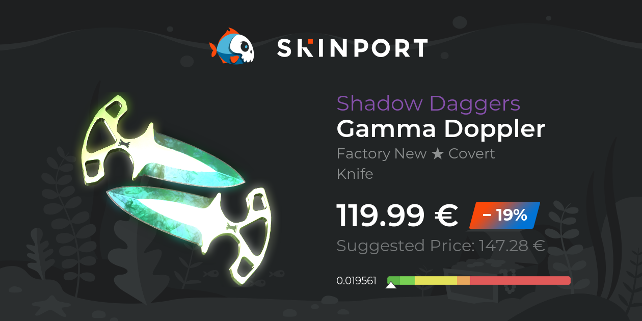 Shadow Daggers | Gamma Doppler (Factory New) - Counter-Strike 2 - Skinport
