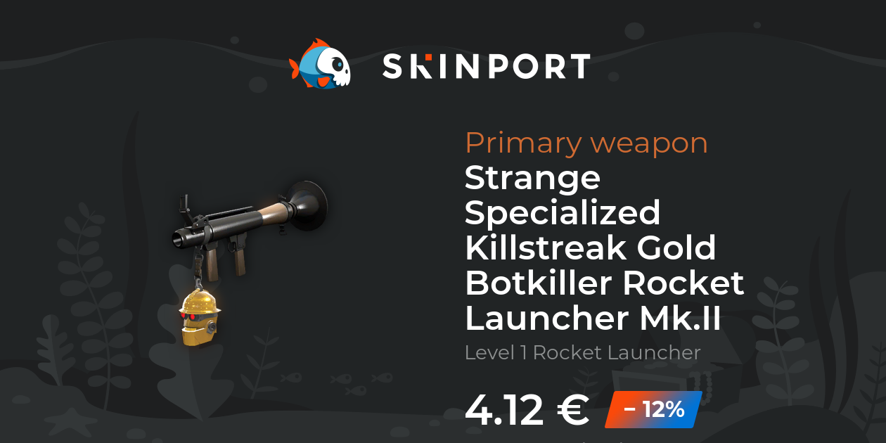 Strange Specialized Killstreak Gold Botkiller Rocket Launcher Mk.II ...