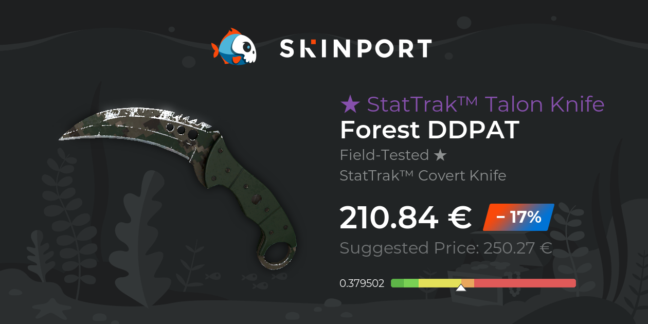 StatTrak™ Talon Knife | Forest DDPAT (Field-Tested) - Counter-Strike 2 ...