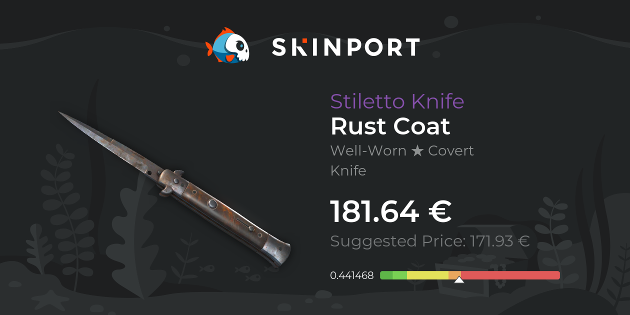 Stiletto Knife | Rust Coat (Well-Worn) - Counter-Strike 2 - Skinport