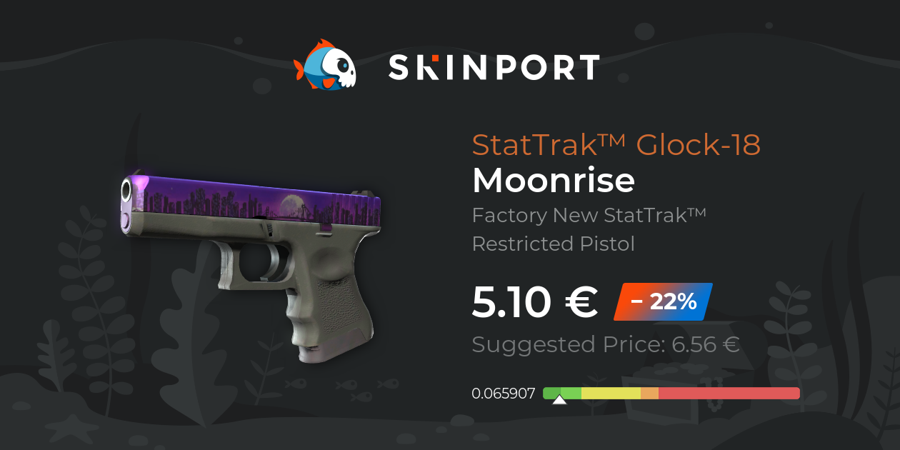 StatTrak™ Glock-18 | Moonrise (Factory New) - Counter-Strike 2 - Skinport