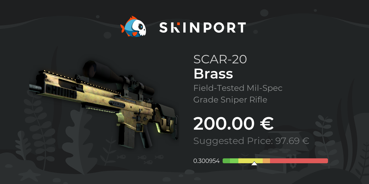 SCAR-20 | Brass (Field-Tested) - Counter-Strike 2 - Skinport