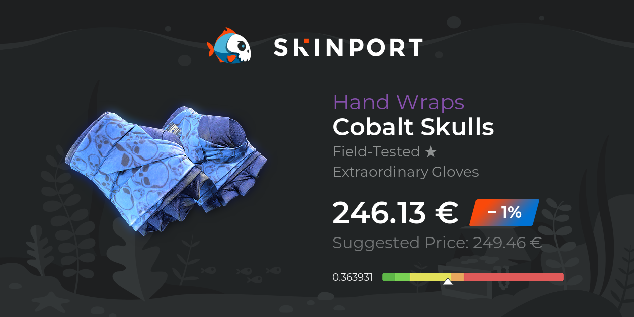 Hand Wraps | Cobalt Skulls (Field-Tested) - Counter-Strike 2 - Skinport