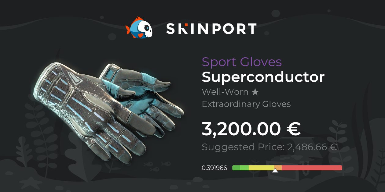 Sport Gloves | Superconductor (Well-Worn) - Counter-Strike 2 - Skinport