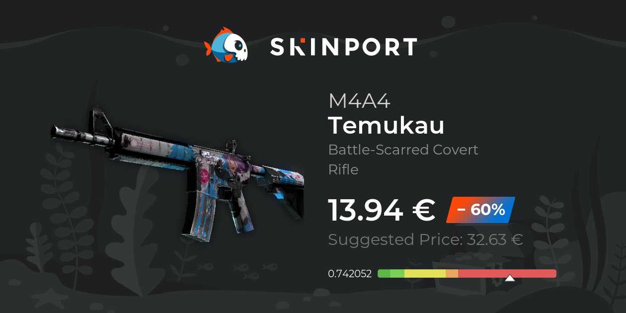 M4A4 | Temukau (Battle-Scarred) - CS2 - Skinport