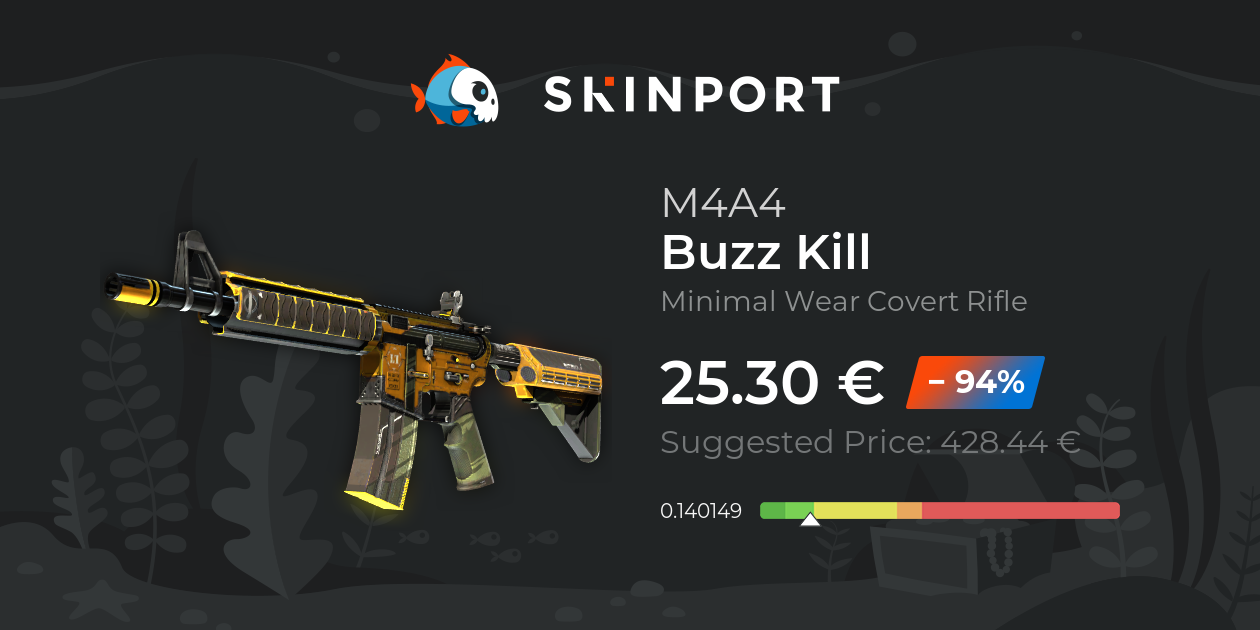 M4A4 | Buzz Kill (Minimal Wear) - Counter-Strike 2 - Skinport