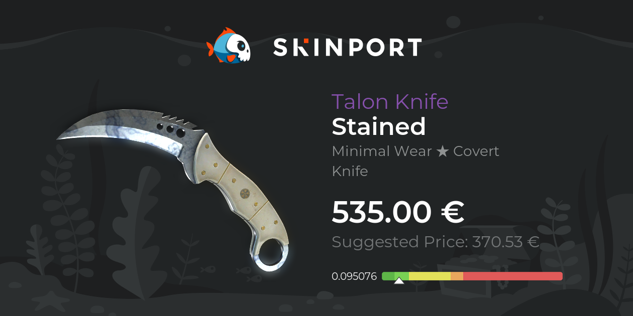 Talon Knife | Stained (Minimal Wear) - Counter-Strike 2 - Skinport