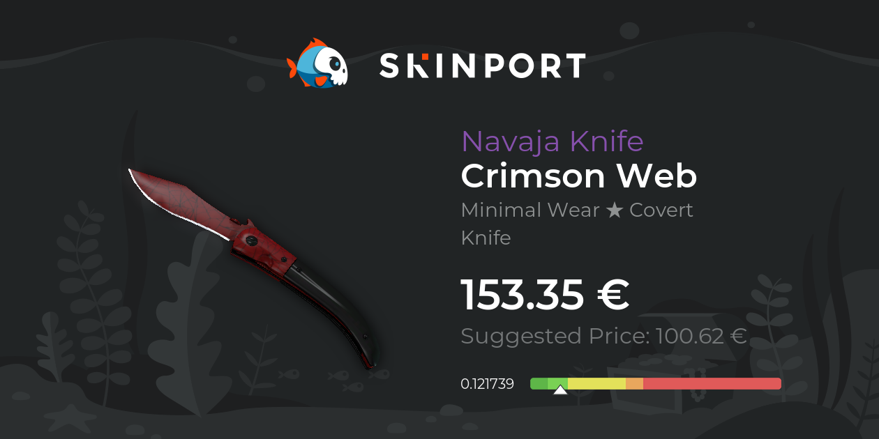 Navaja Knife | Crimson Web (Minimal Wear) - Counter-Strike 2 - Skinport