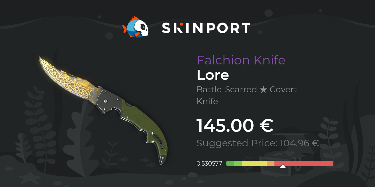 Falchion Knife | Lore (Battle-Scarred) - Counter-Strike 2 - Skinport