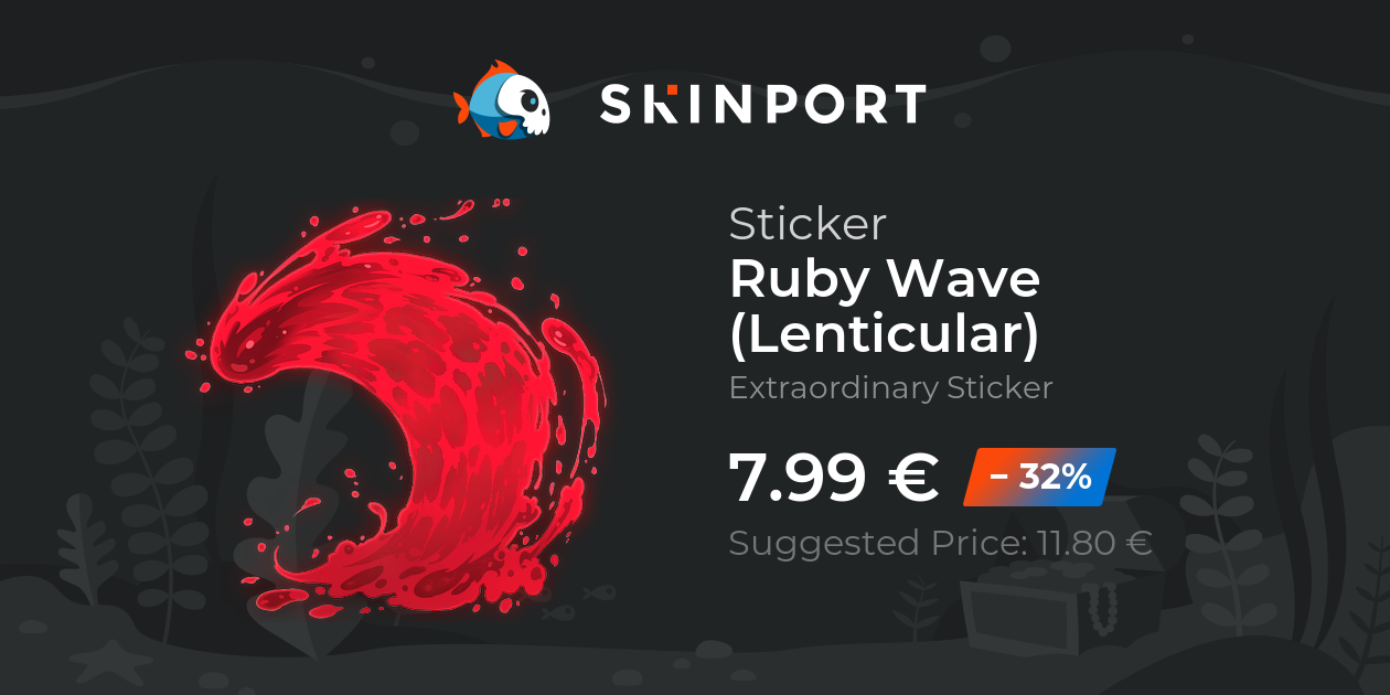 Sticker | Ruby Wave (Lenticular) - Counter-Strike 2 - Skinport