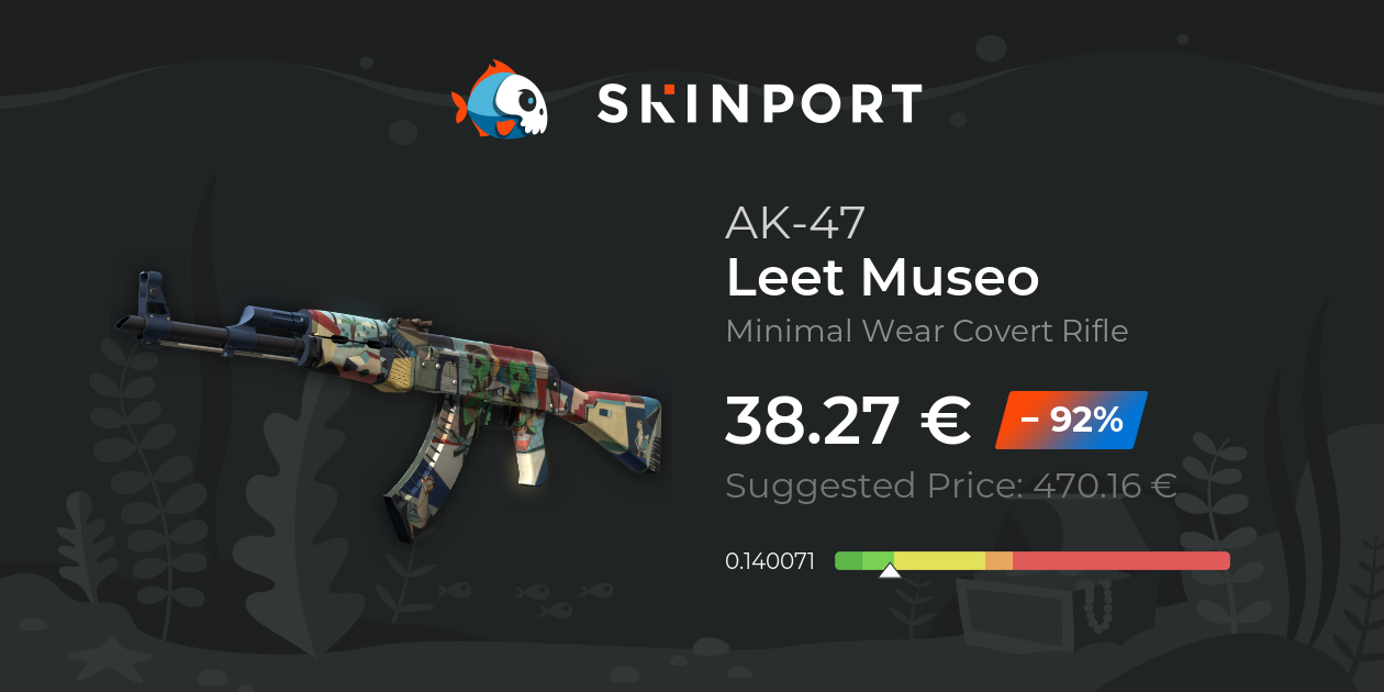 AK-47 | Leet Museo (Minimal Wear) - Counter-Strike 2 - Skinport