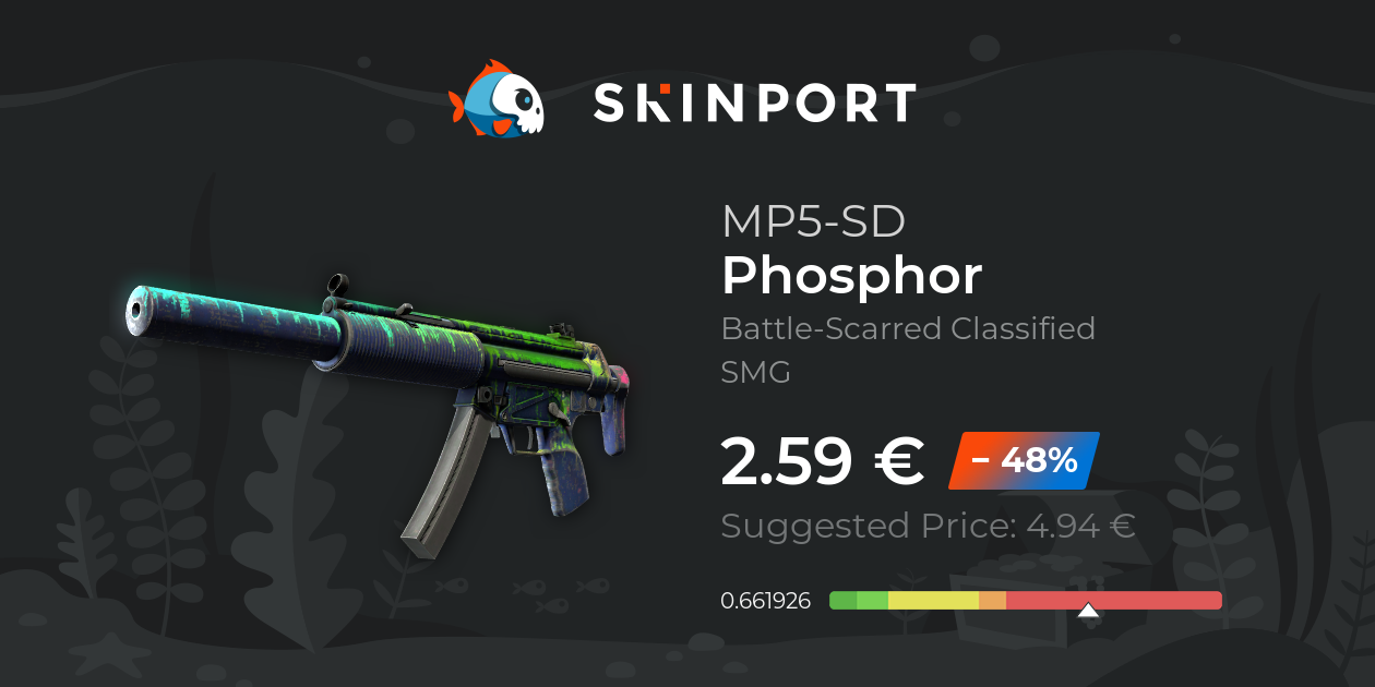 MP5-SD | Phosphor (Kampfspuren) - Counter-Strike 2 - Skinport