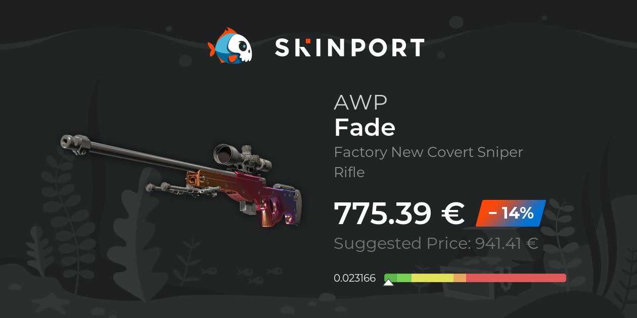AWP | Fade (Factory New) - Counter-Strike 2 - Skinport