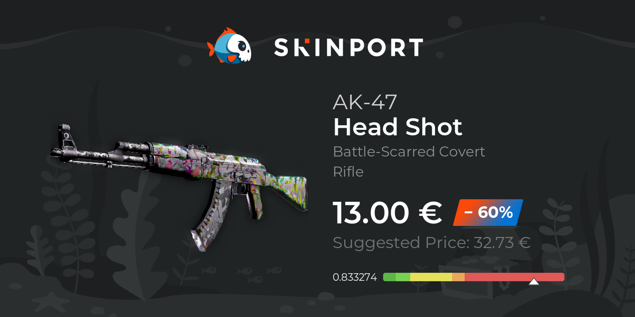 AK-47 | Head Shot (Battle-Scarred) - CS:GO - Skinport