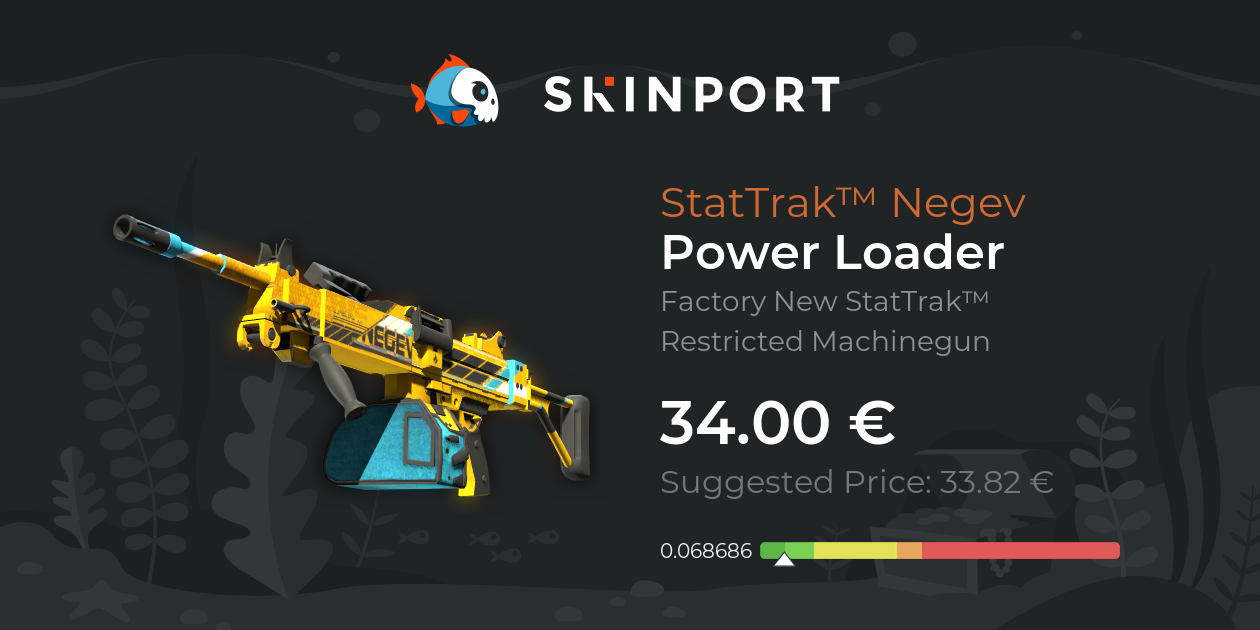 StatTrak™ Negev | Power Loader (Factory New) - Counter-Strike 2 - Skinport