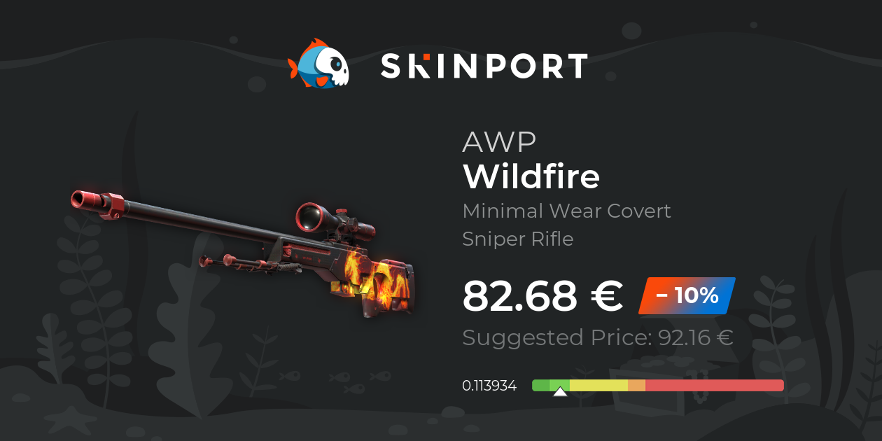 AWP | Wildfire (Minimal Wear) - Counter-Strike 2 - Skinport