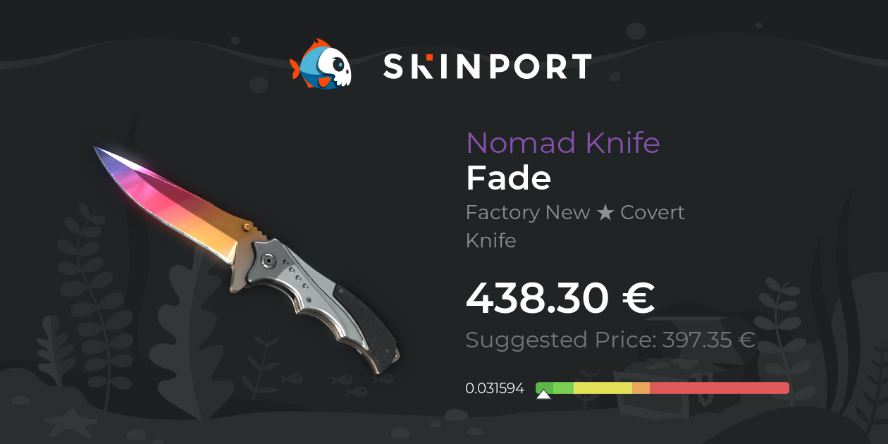 Nomad Knife | Fade (Factory New) - Counter-Strike 2 - Skinport