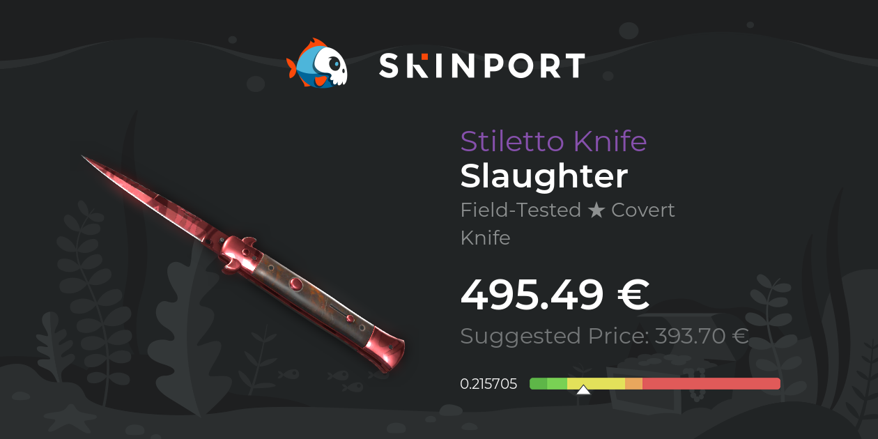 Stiletto Knife | Slaughter (Field-Tested) - Counter-Strike 2 - Skinport