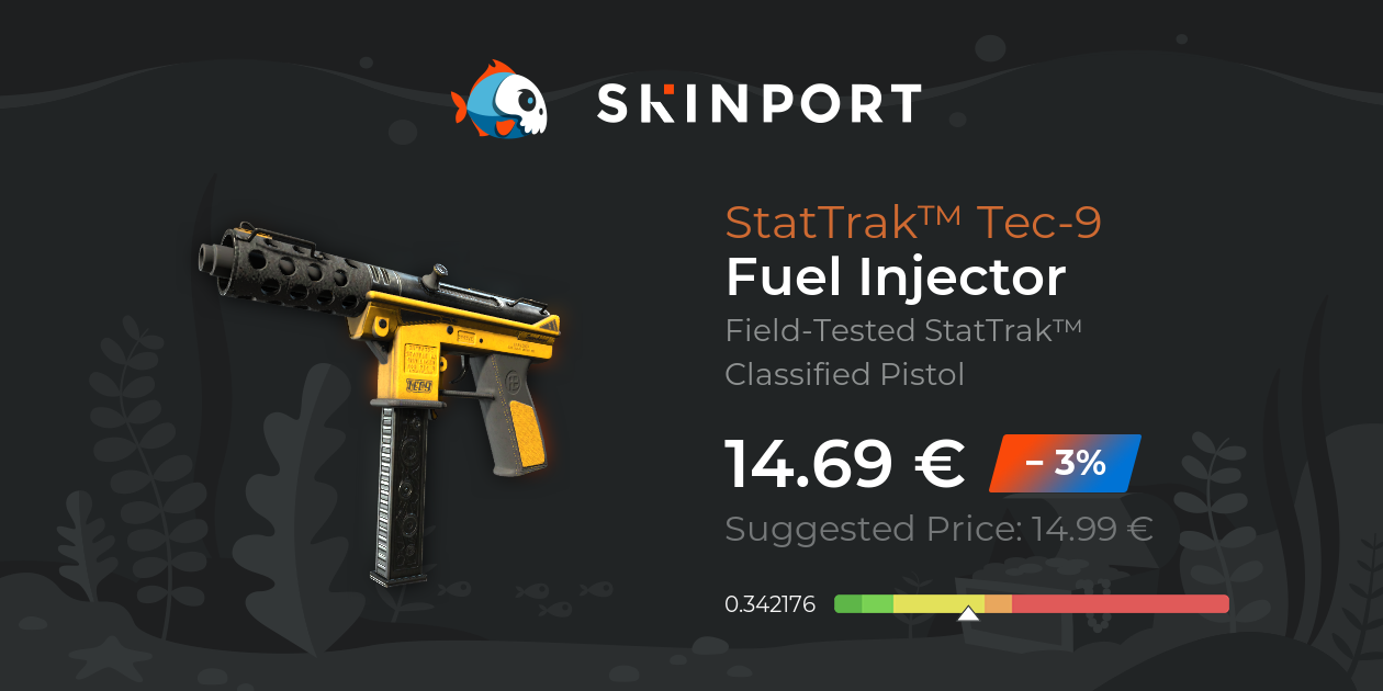 Stattrak邃 Tec 9 Fuel Injector Field Tested Counter Strike 2
