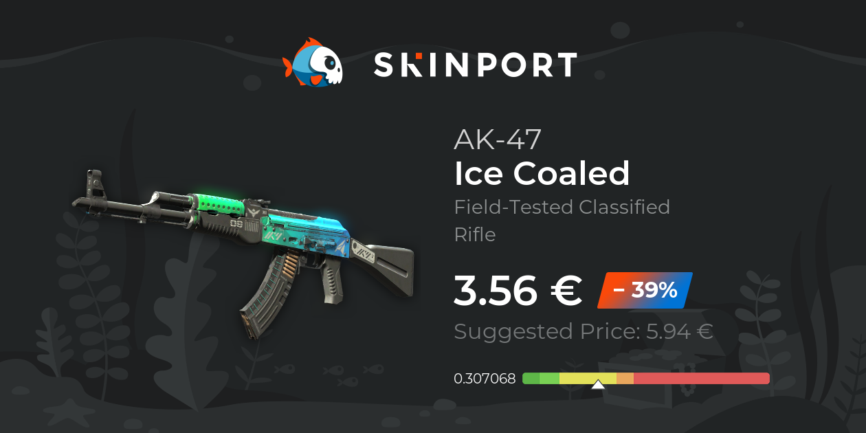 AK-47 | Ice Coaled (Field-Tested) - Counter-Strike 2 - Skinport